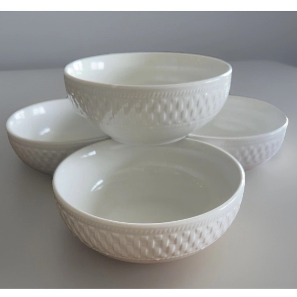 Pfaltzgraff | Dining | Pfaltzgraff Everyday Weave White 55 Coupe Cereal ...